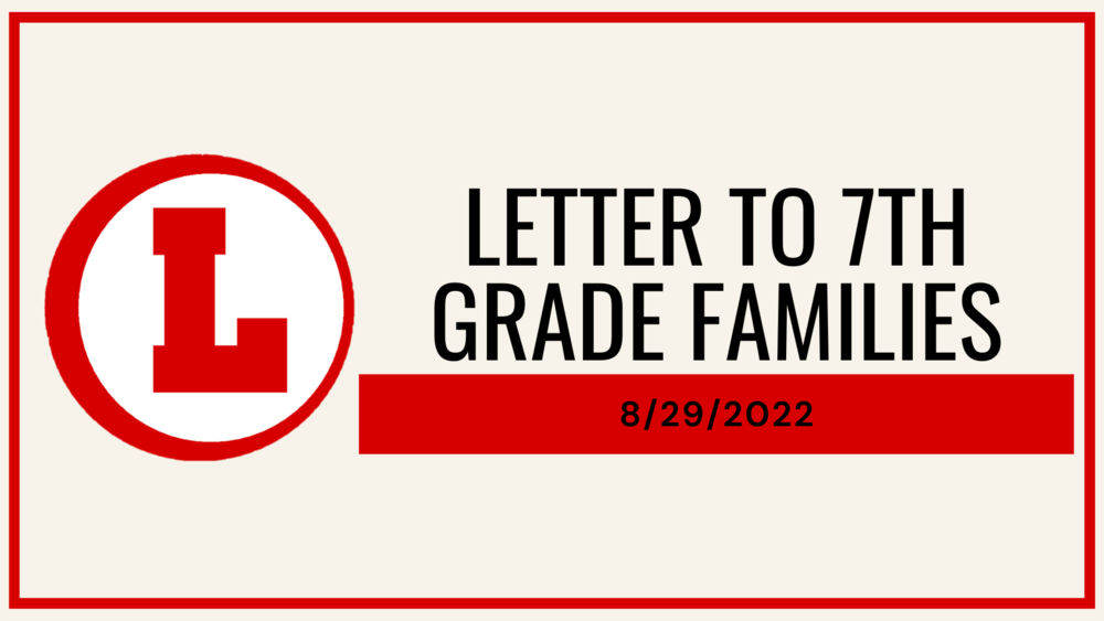 Letter To 7th Grade Families Lancaster Middle School